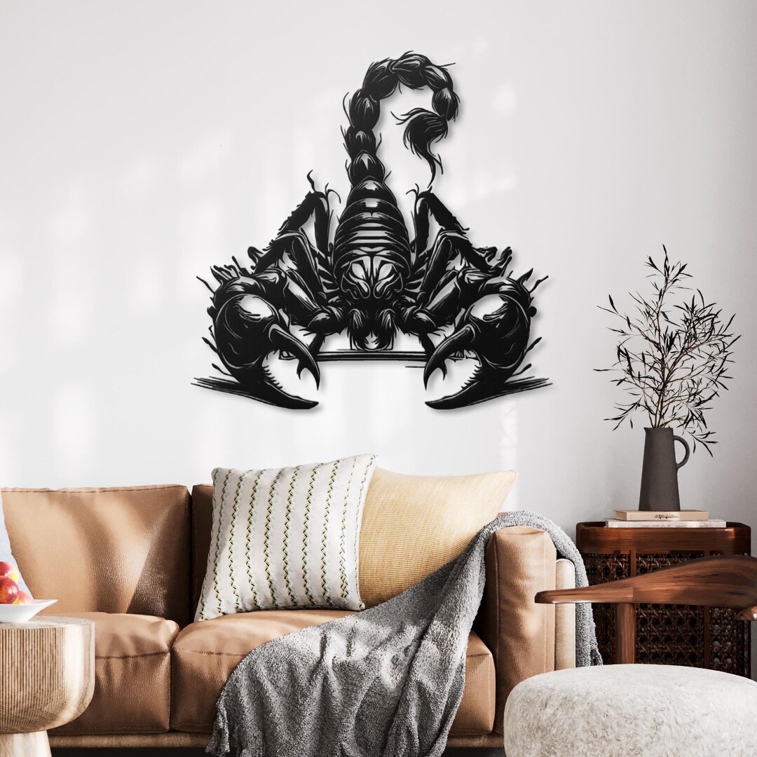 Metal Scorpion Wall Art, Gothic Wildlife Sculpture - Etsy