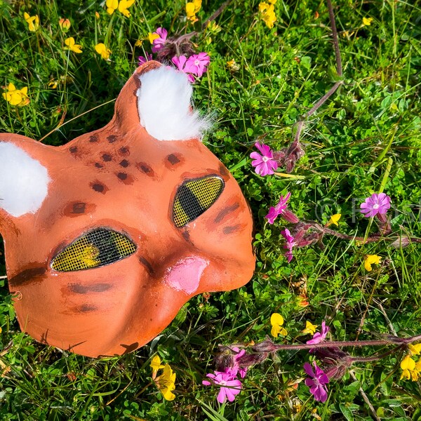 Ginger Cat Mask - Etsy