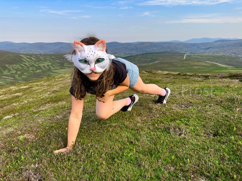 Therian Mask Snow Leopard With Fluff - Etsy