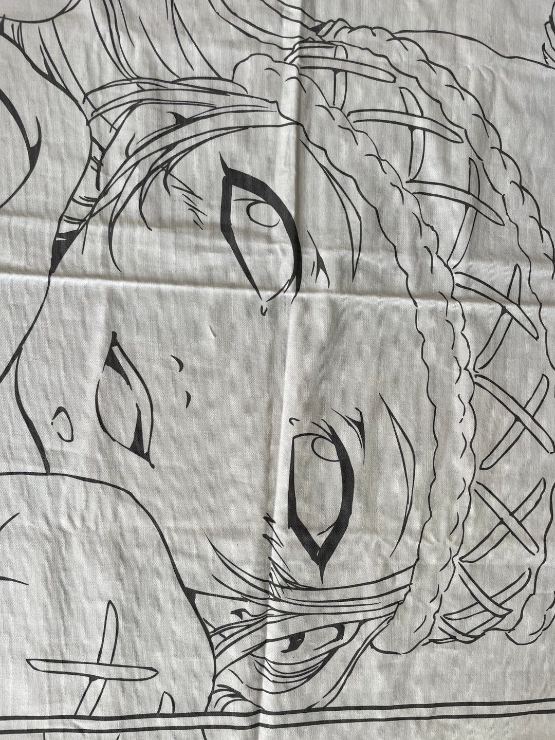 Ikea Asa Ekstrom Fabric Panel Anime Black White Craft - Etsy
