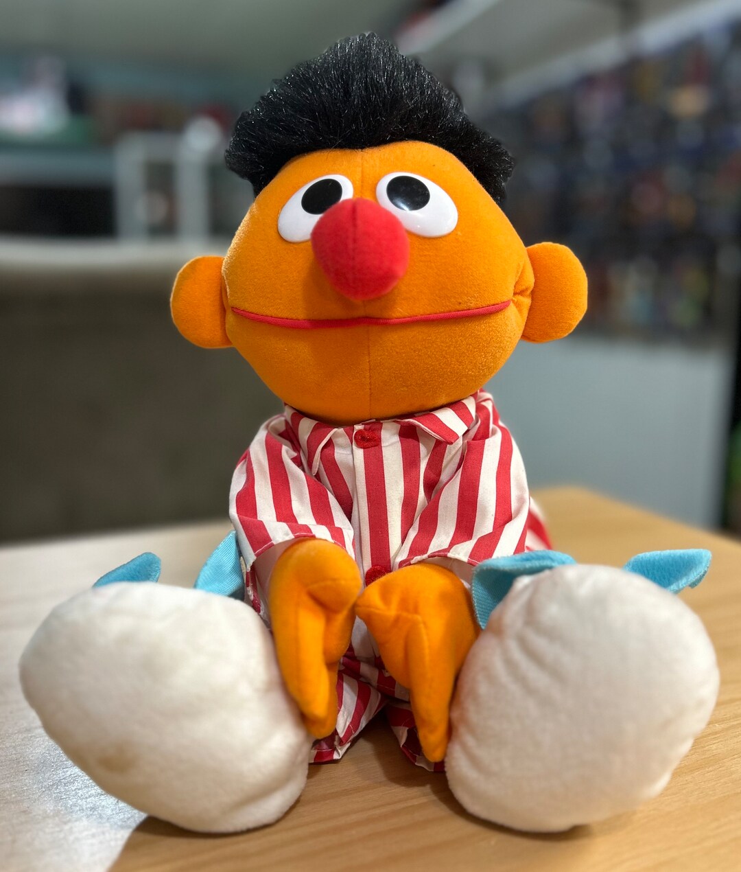 Sesame Street Sing and Snore Ernie With Sleep Mask Says I Feel Great ...