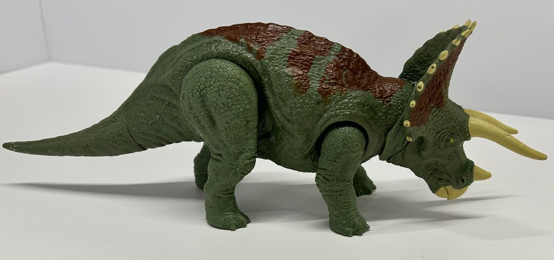 Jurassic World Dino Rivals Triceratops Dual Attack Dinosaur - Etsy