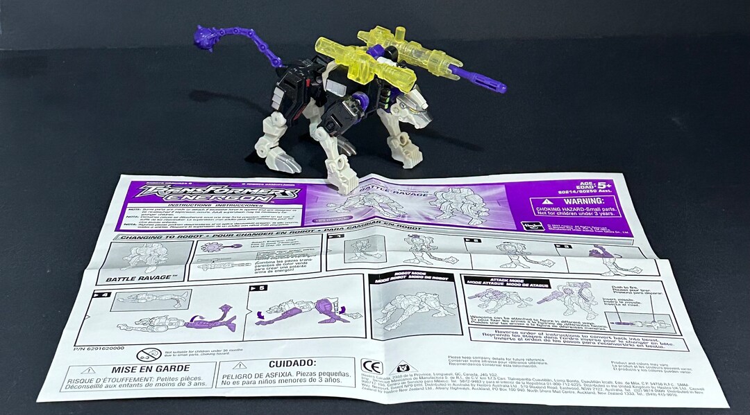 Complete Transformers Energon Terrorcons Battle Ravage Action Figure ...
