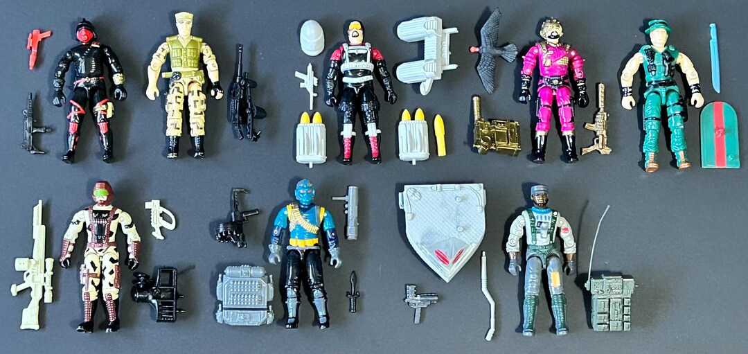 GI Joe Action Figures Iron Grenadiers Elite Troopers Repeater Metal ...