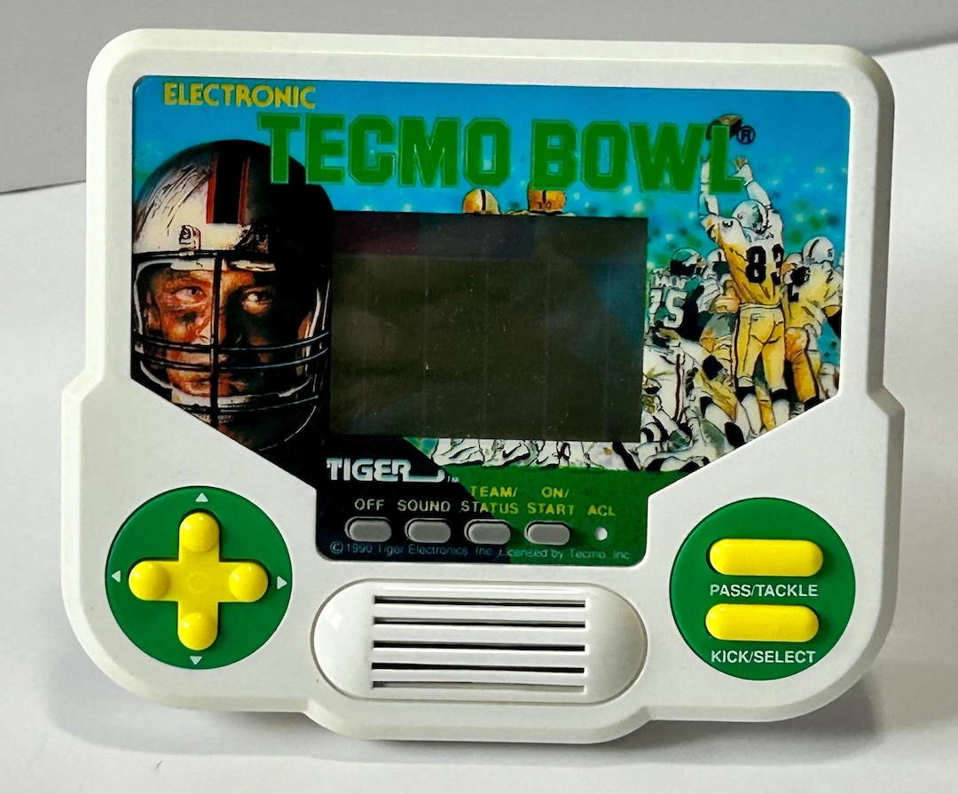 Vintage Tiger Electronics Tecmo Bowl Electronic Handheld Game Console ...