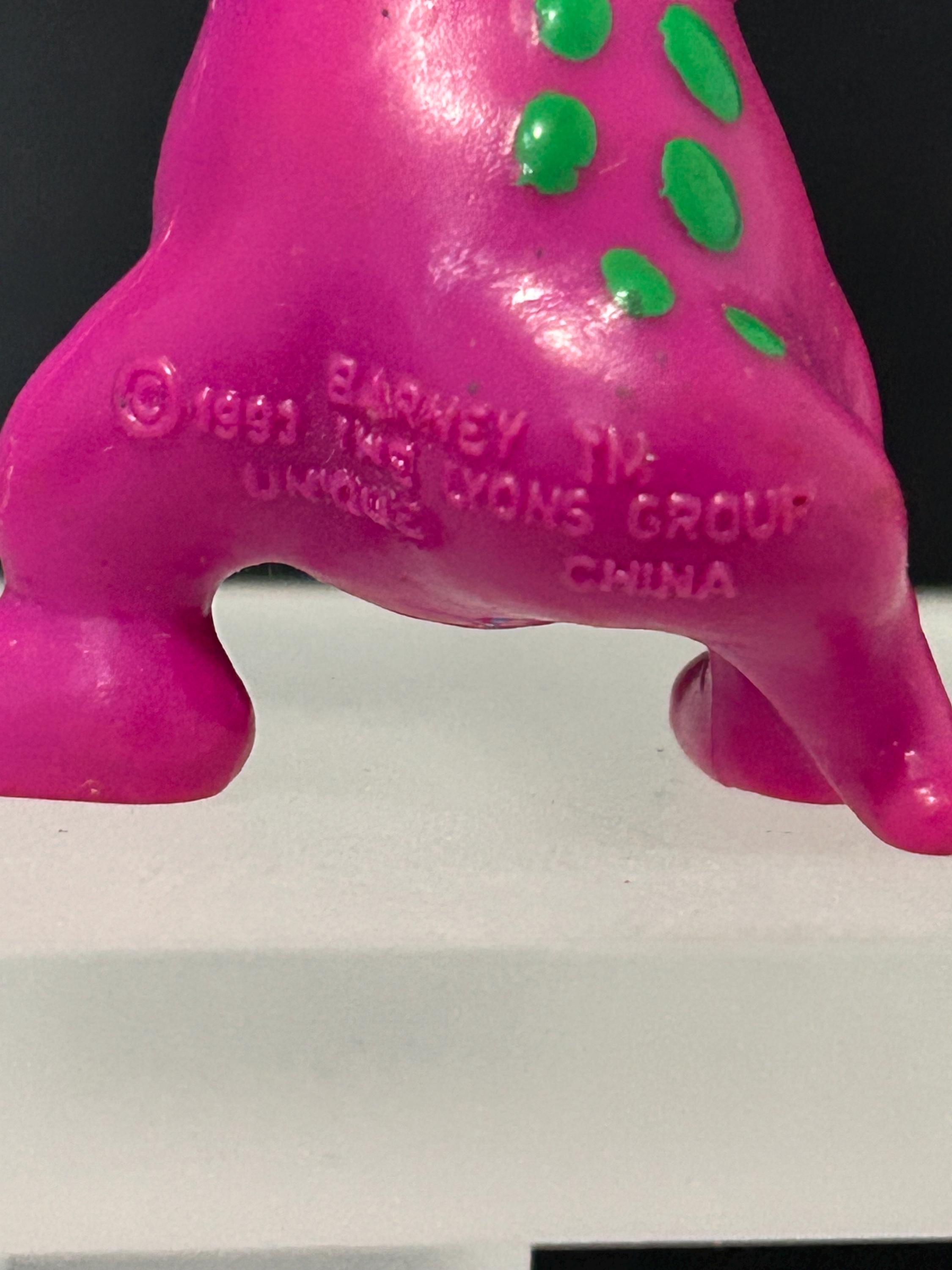 Vintage Barney the Dinosaur PVC Figure Yellow Crown 1993 - Etsy