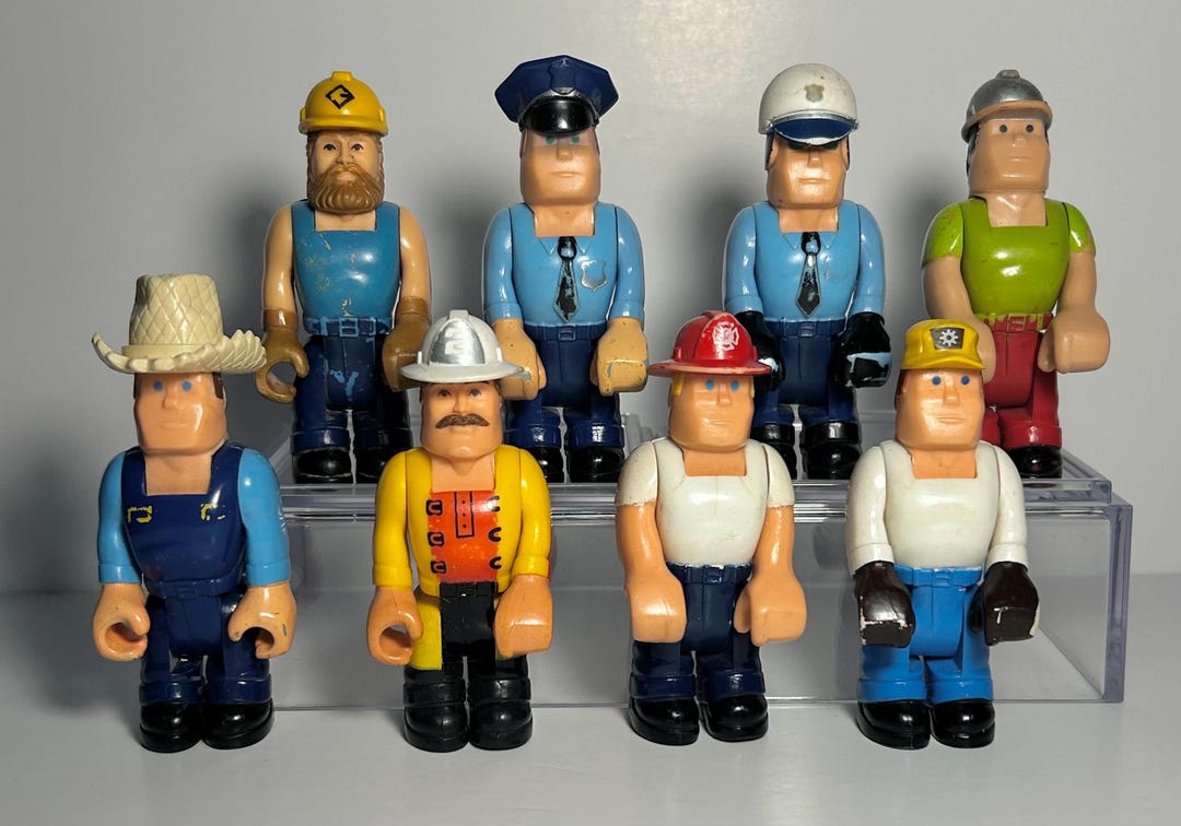 Vintage Fisher Price Husky Helper Figures, 1970s Action Figure Lot - Etsy