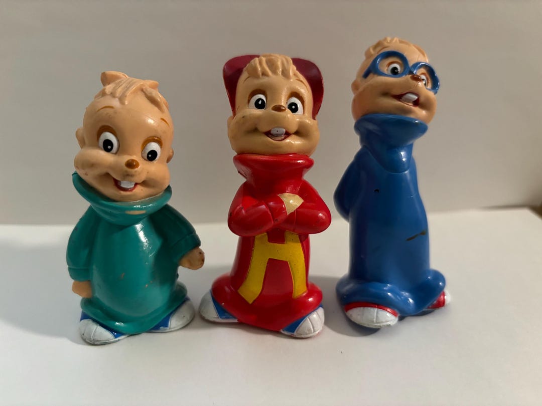 Vintage Alvin and the Chipmunks Trio, KFC Set Alvin, Theodore Simon ...