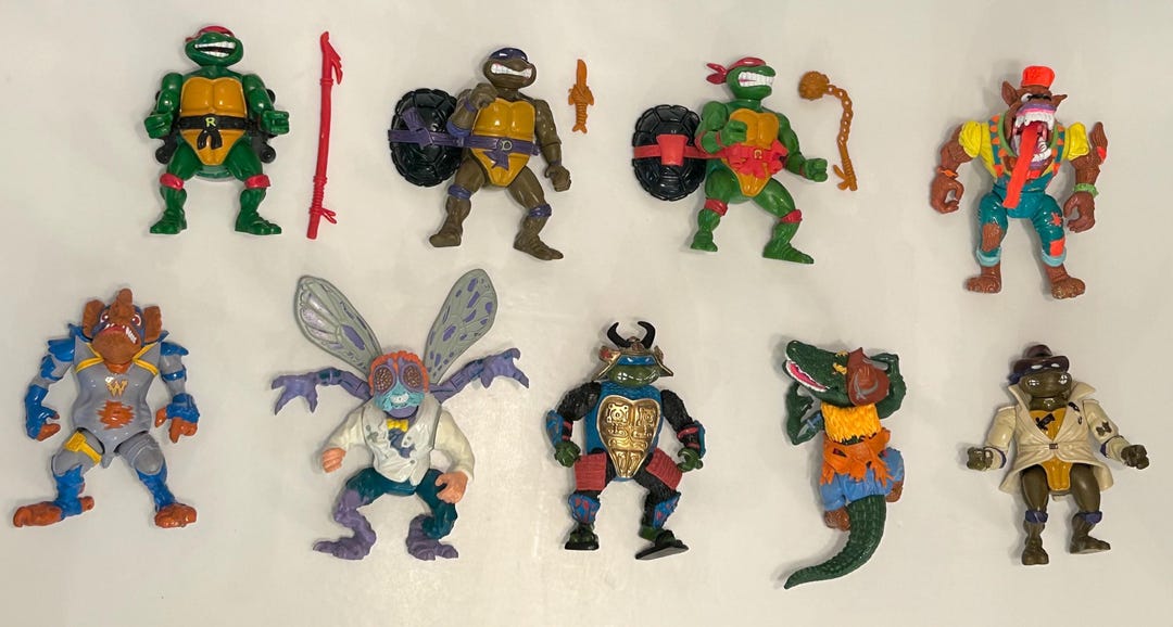 Vintage TMNT Action Figure: Trash Talkin' Raph, Storage Shell Don ...