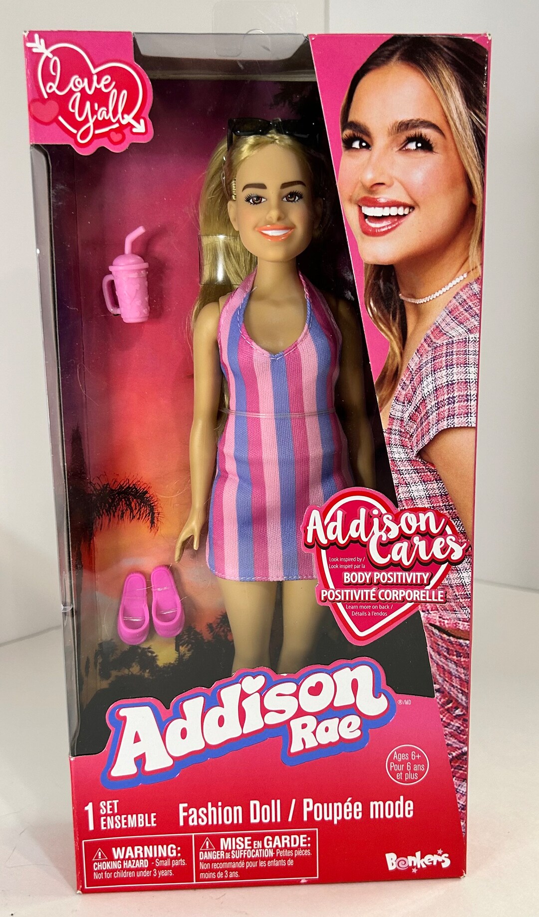 Addison Rae Tiktok 11 Fashion Doll Beach Set Addison Cares Body ...