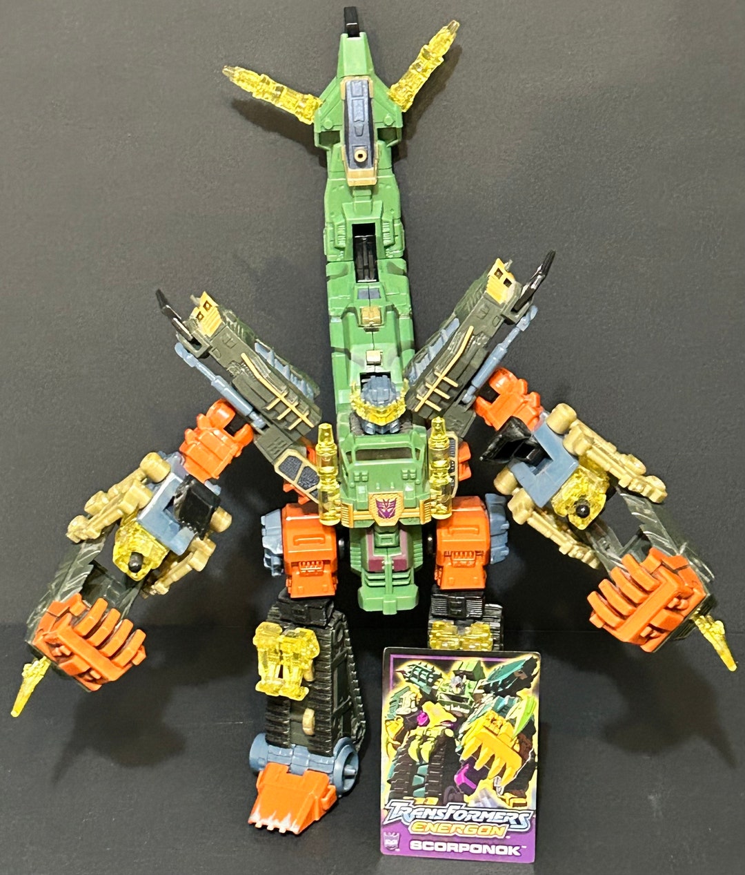 Complete Transformers Decepticon SCORPONOK Energon Command Class Hasbro ...