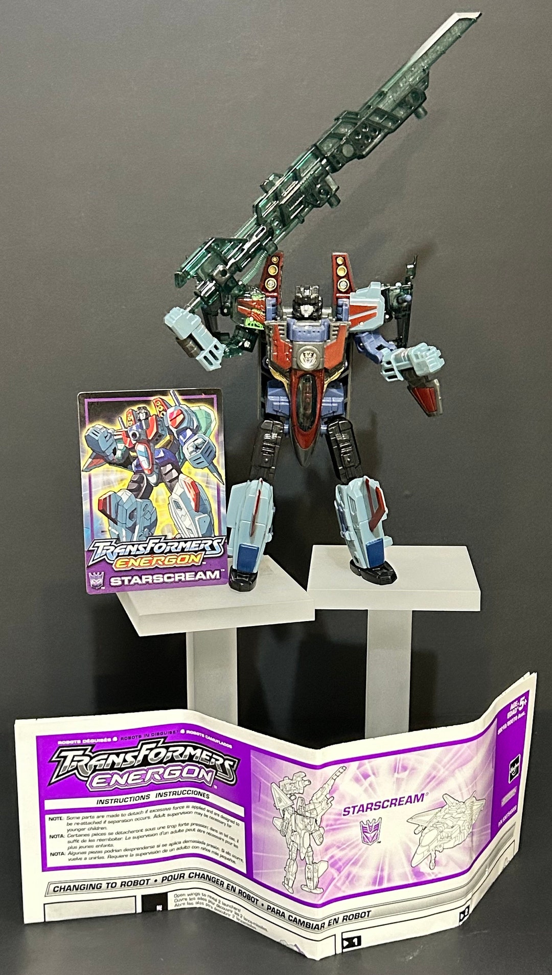 Complete Transformers Energon Deluxe Class Starscream Action Figure ...