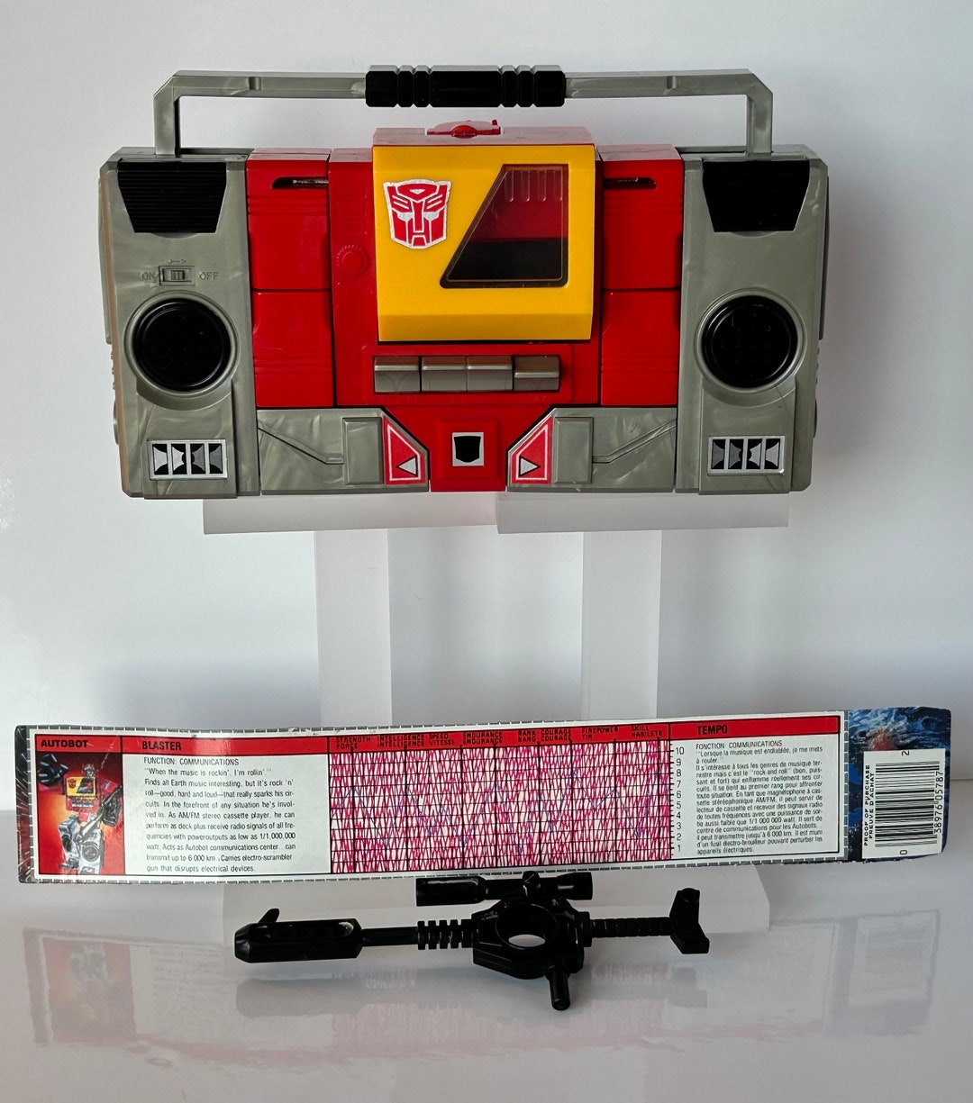 Complete G1 Transformer Blaster Boombox Vintage 1984 With Stats Card - Etsy