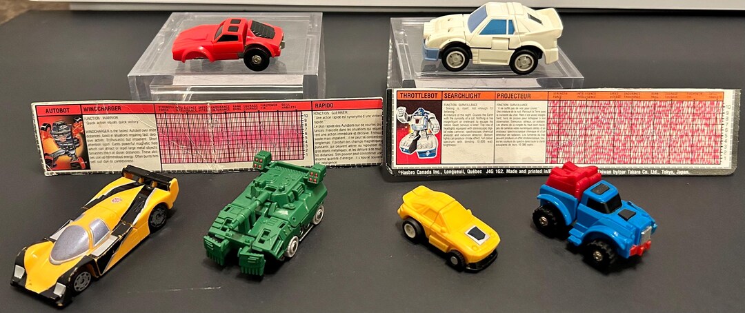 G1 Transformers Autobot Decepticon Mini Vehicles Throttlebot Gears ...