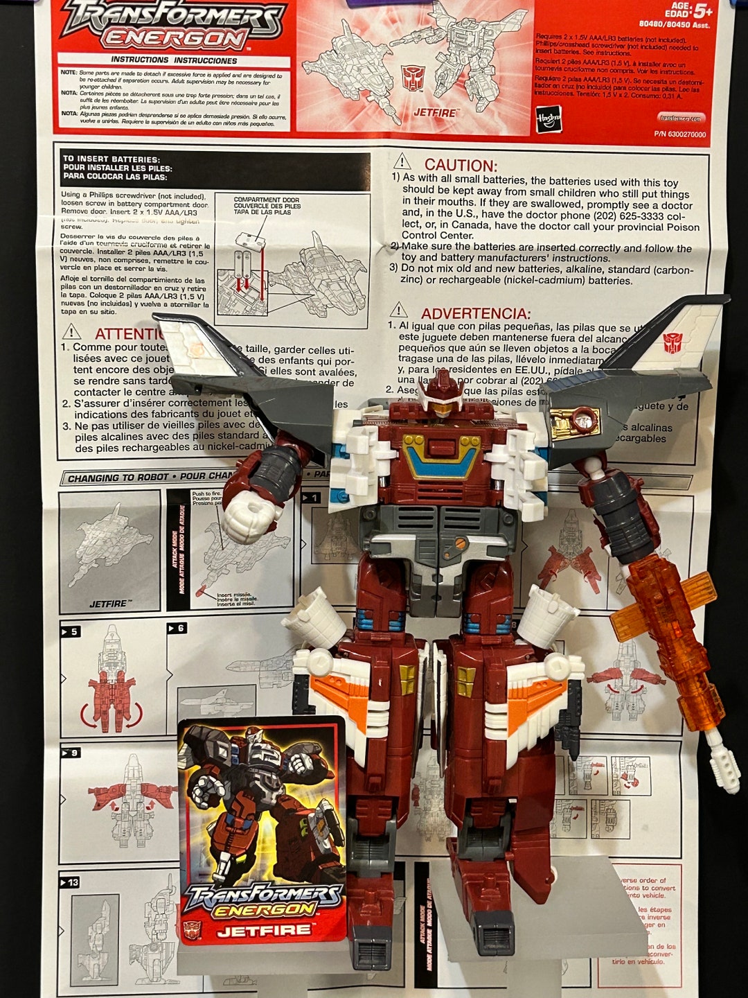 Complete Transformers Energon Autobot Jetfire Powerlinx Figure W ...