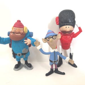 Rudolph Red Nosed Reindeer PVC Figures PMI Playing Mantis Elf, Yukon ...