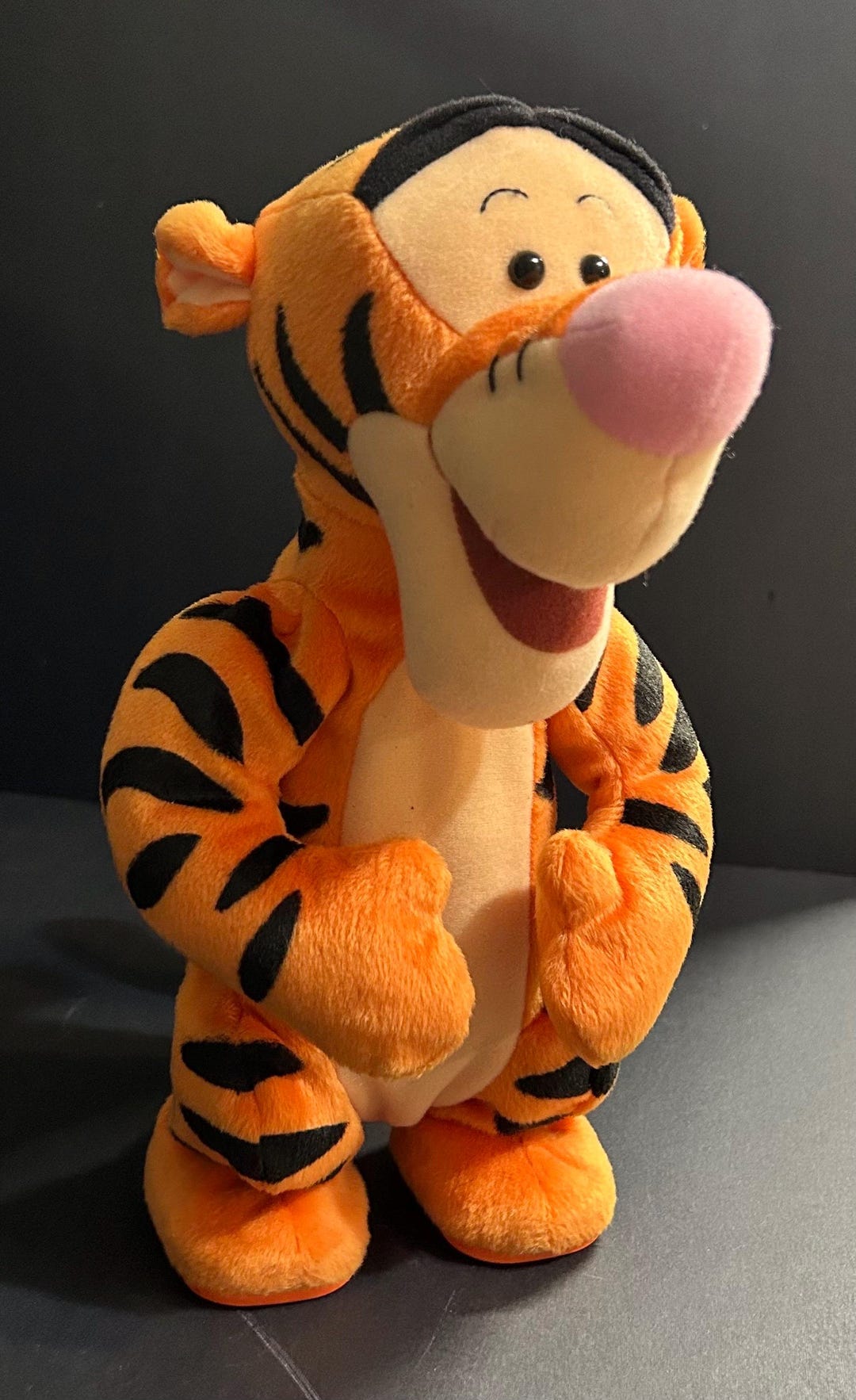 Mattel Disneys Tigger Talking Bouncing Jumping 1998 Plush Toy WORKS ...