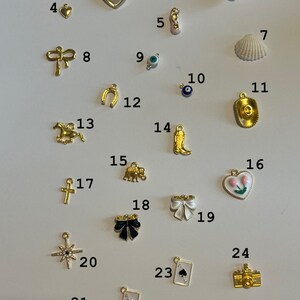 Custom Gold Charm Necklace, Pick Your Charms - Etsy