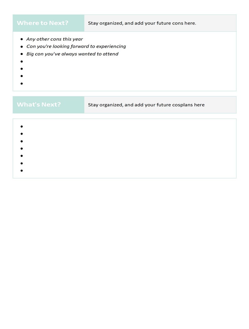 Con To- Do List (kawaii Cat Theme) - Etsy