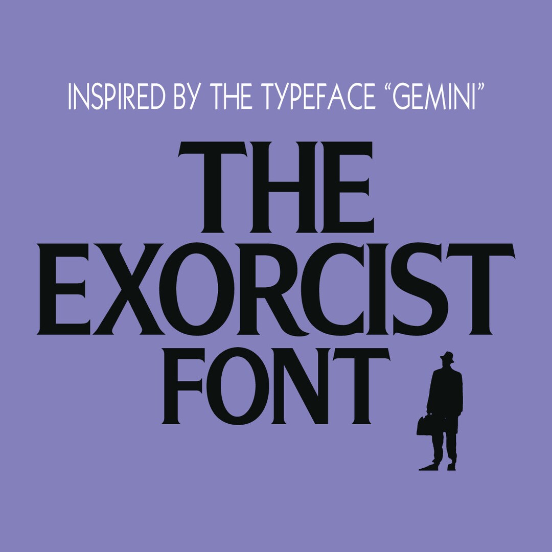 THE EXORCIST Typeface - Etsy