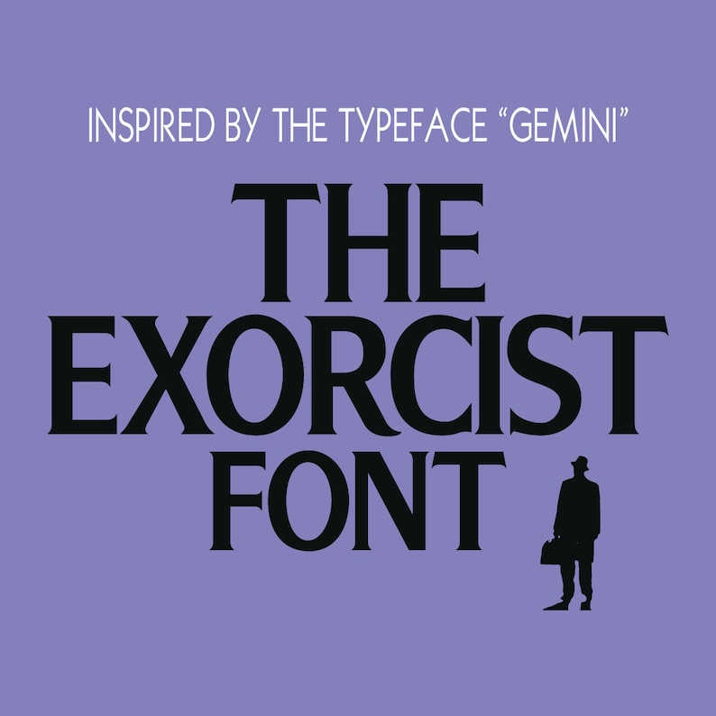 THE EXORCIST Typeface - Etsy
