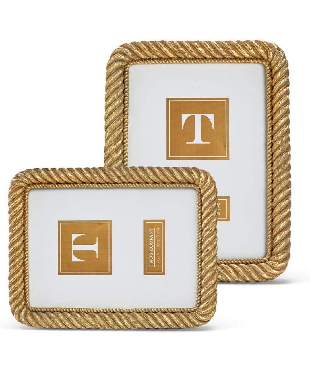 Gold Rope Photo Chain Set of 2 5x7, 4x6, Luxury Frames. - Etsy