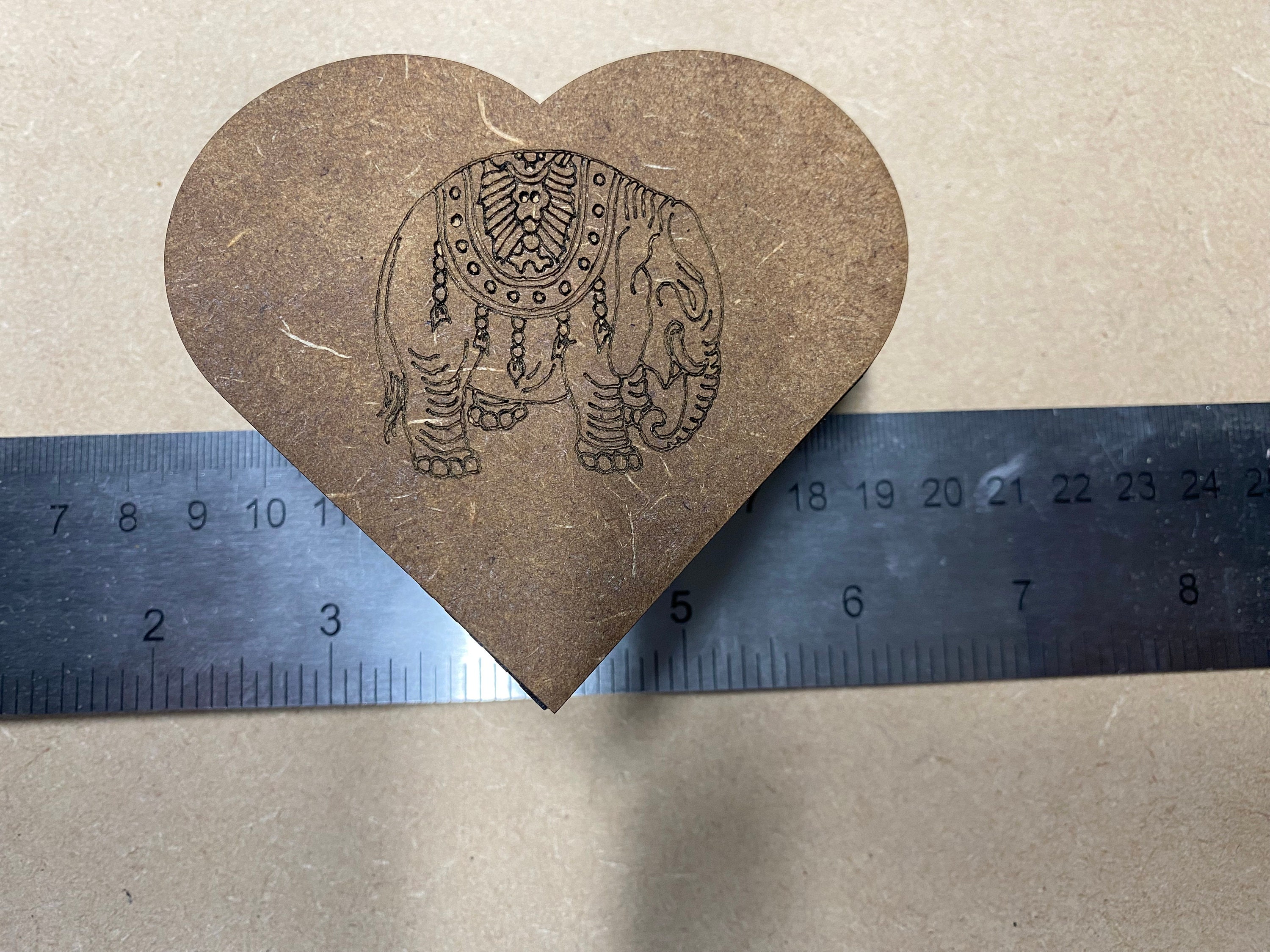 Laser Cut File for Making a Small Heart Shaped Box With Flex Corners It ...