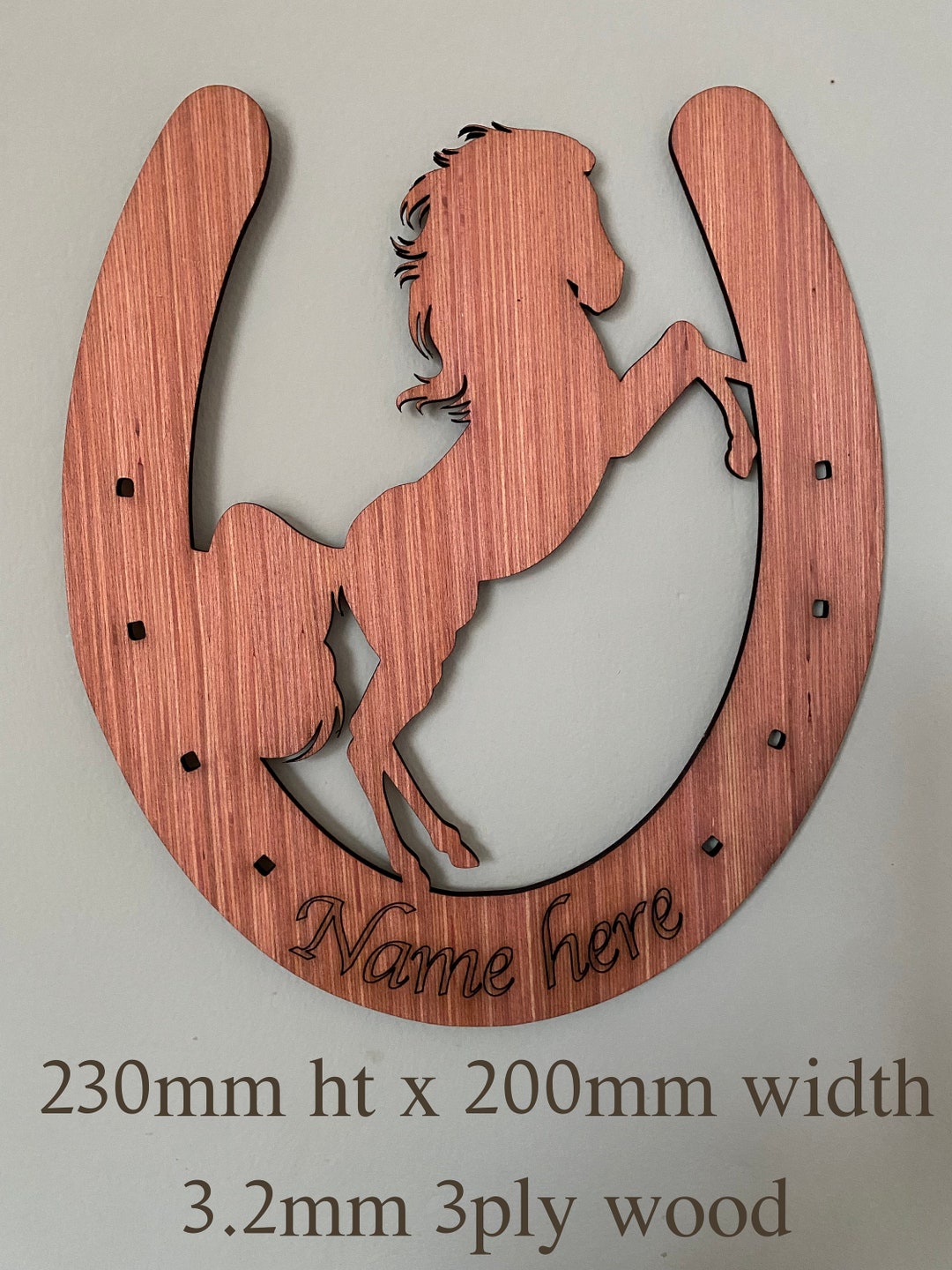 Laser Cut Personalised Good Luck Wedding Horseshoe Lucky Wedding ...