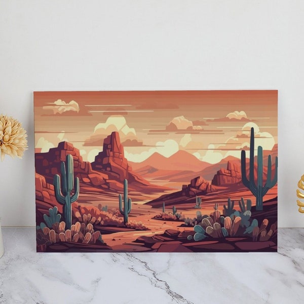 Desert Retro Art - Etsy