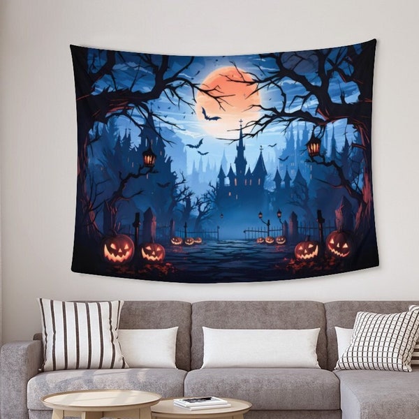 Halloween Tapestry - Etsy