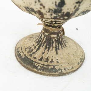 Rustic Distressed Vase With Handles Vintage Metal Flower Vase ...