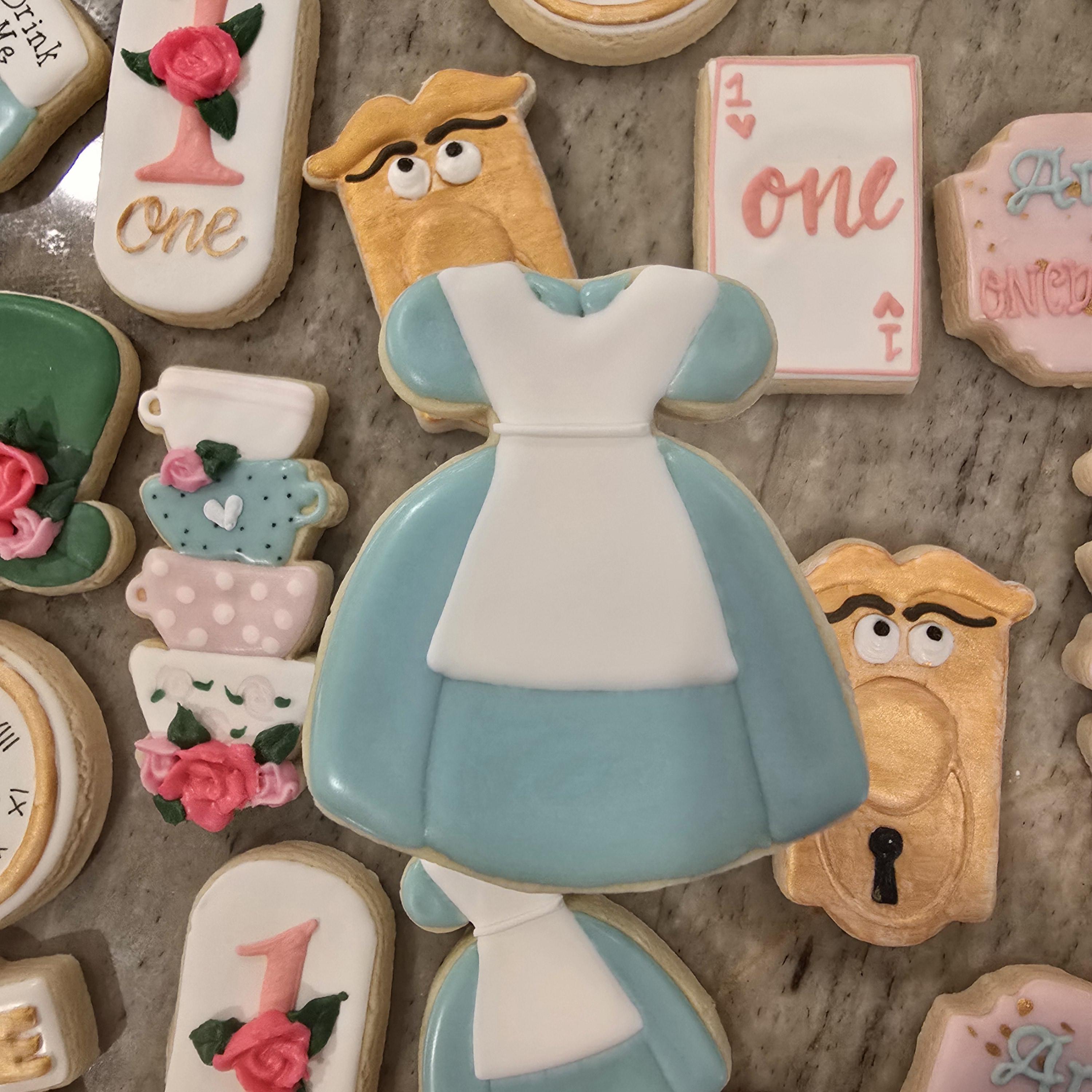 Alice in Onederland (wonderland) First Birthday Girl Decorated Cookies ...