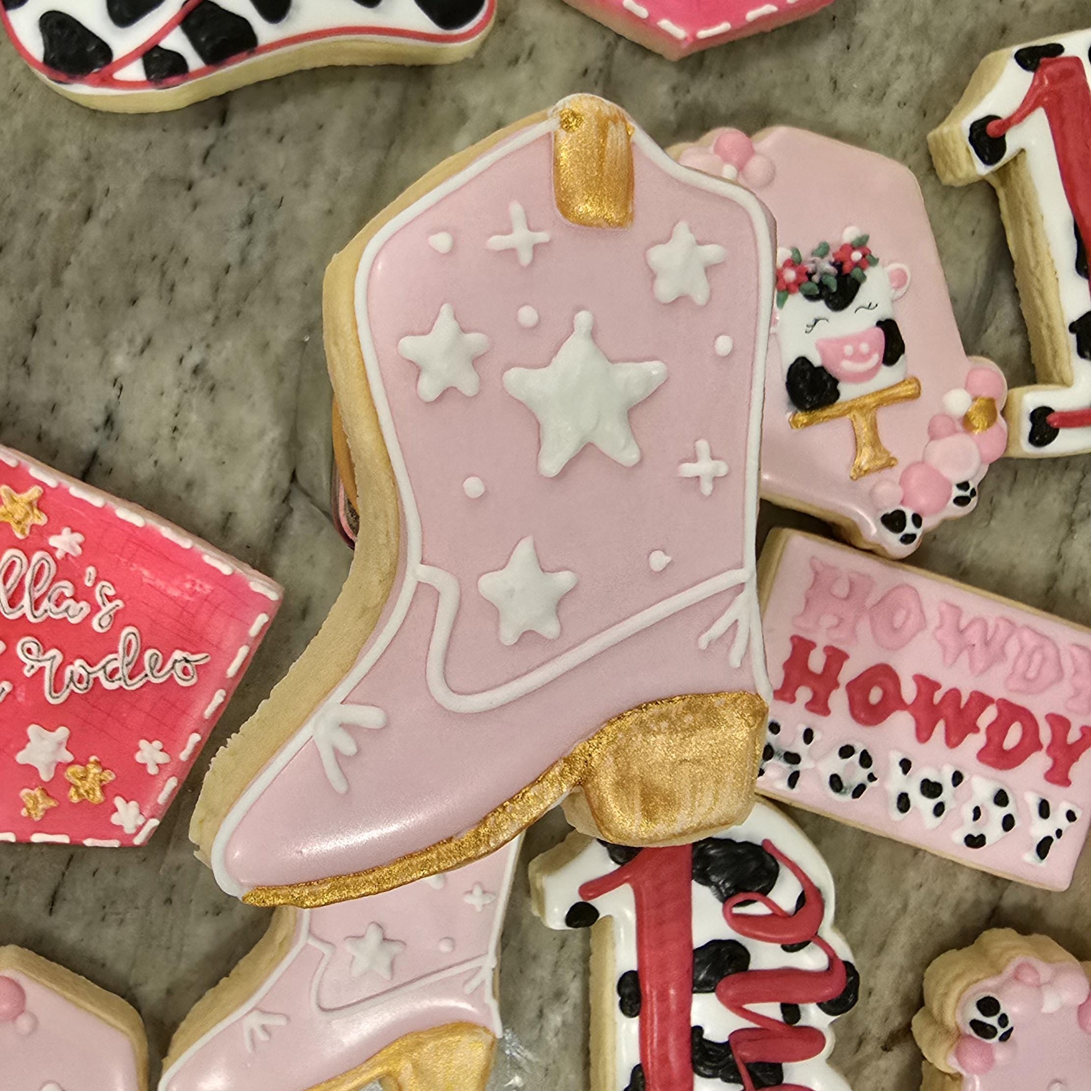 Hot Pink Baby's First Rodeo First Birthday Decorated Cookies - Etsy