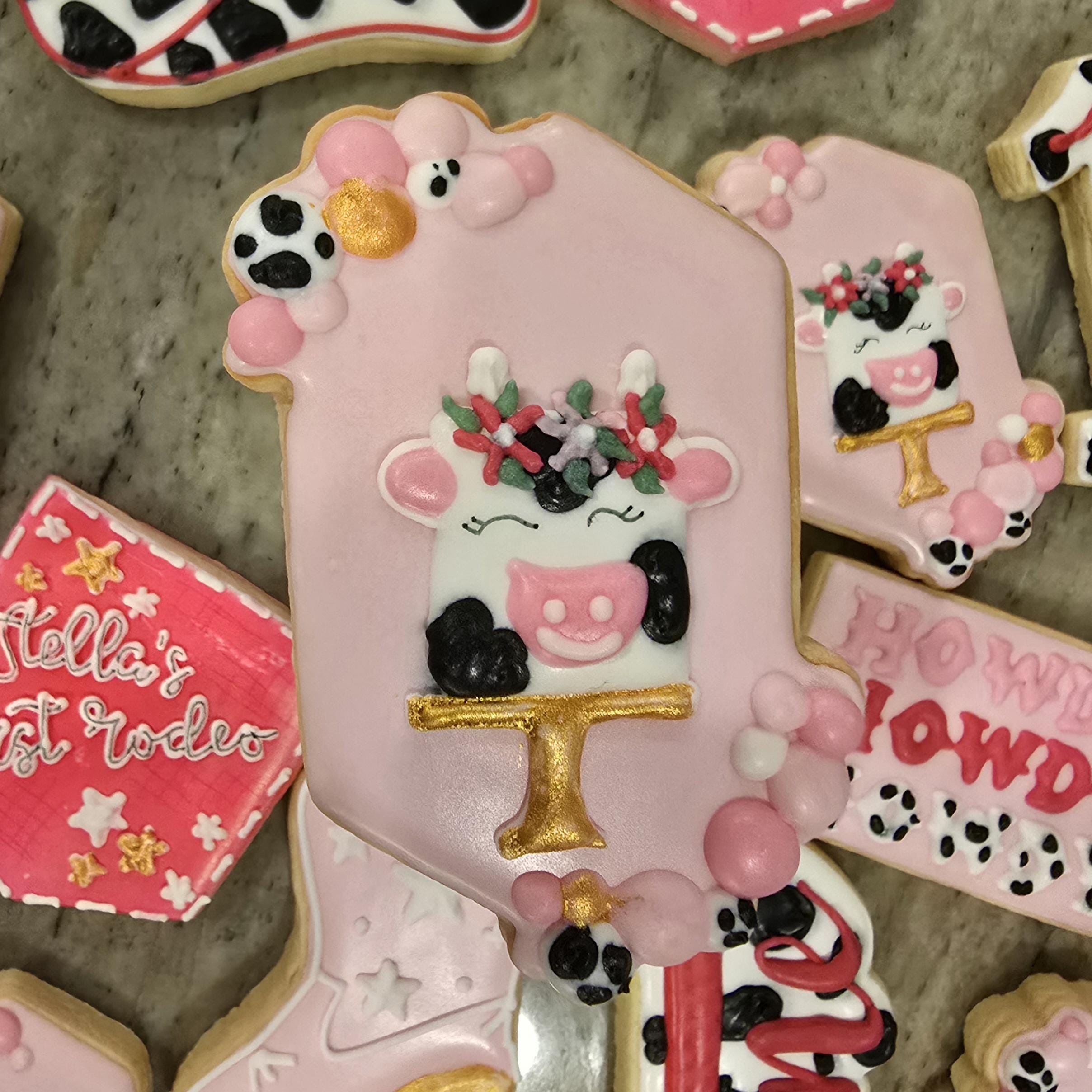 Hot Pink Baby's First Rodeo First Birthday Decorated Cookies - Etsy