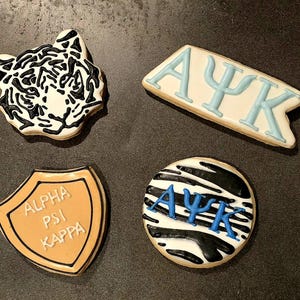 Fully Custom Fraternity or Sorority Decorated Cookies - Etsy