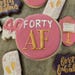 40th Birthday Girly Decorated Cookies - Etsy