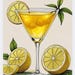 Limoncello Martini Wall Art Decor - Etsy