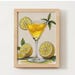 Limoncello Martini Wall Art Decor - Etsy