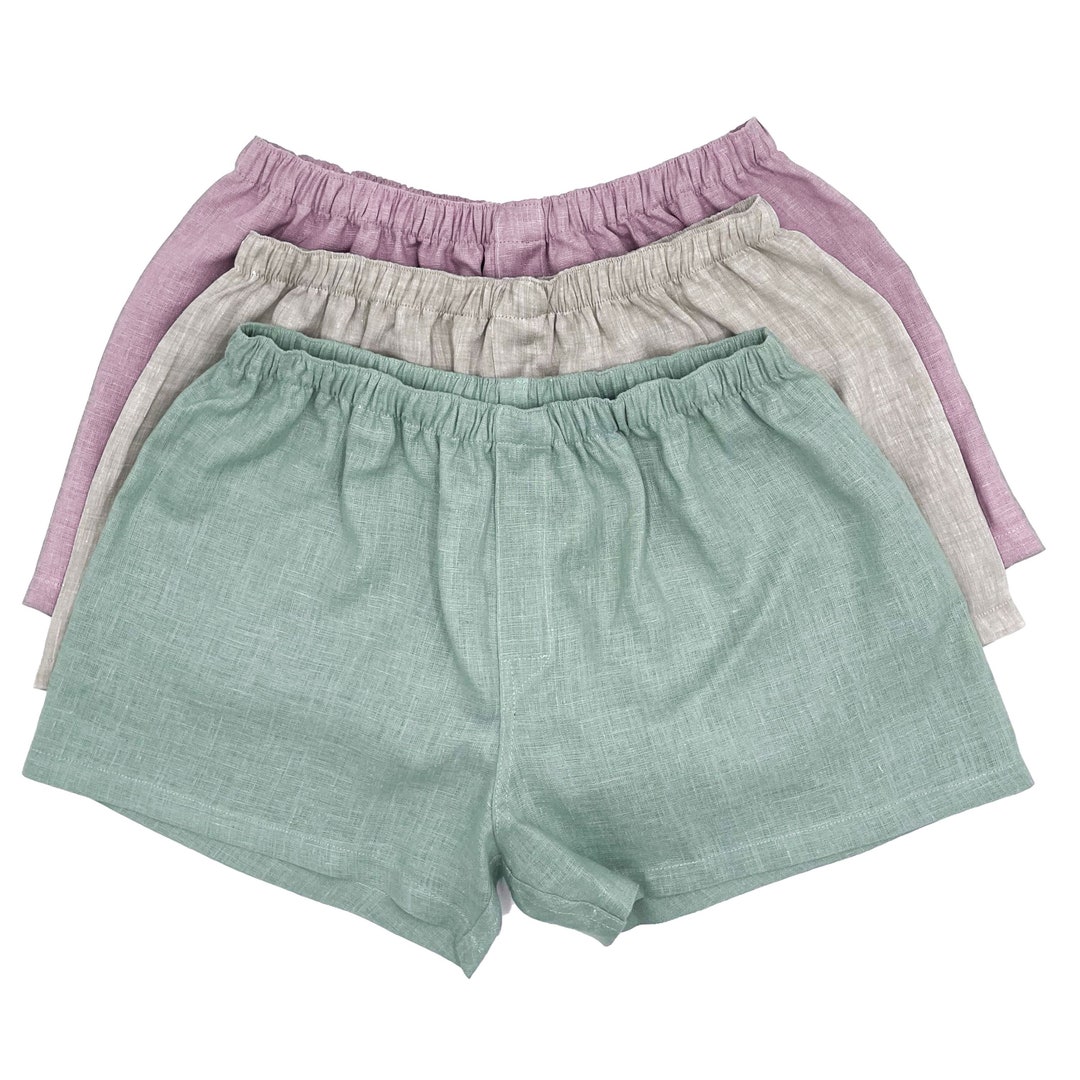Linen Underwear Boxers Set for Guys, Natural Mens Boxer Shorts - Etsy