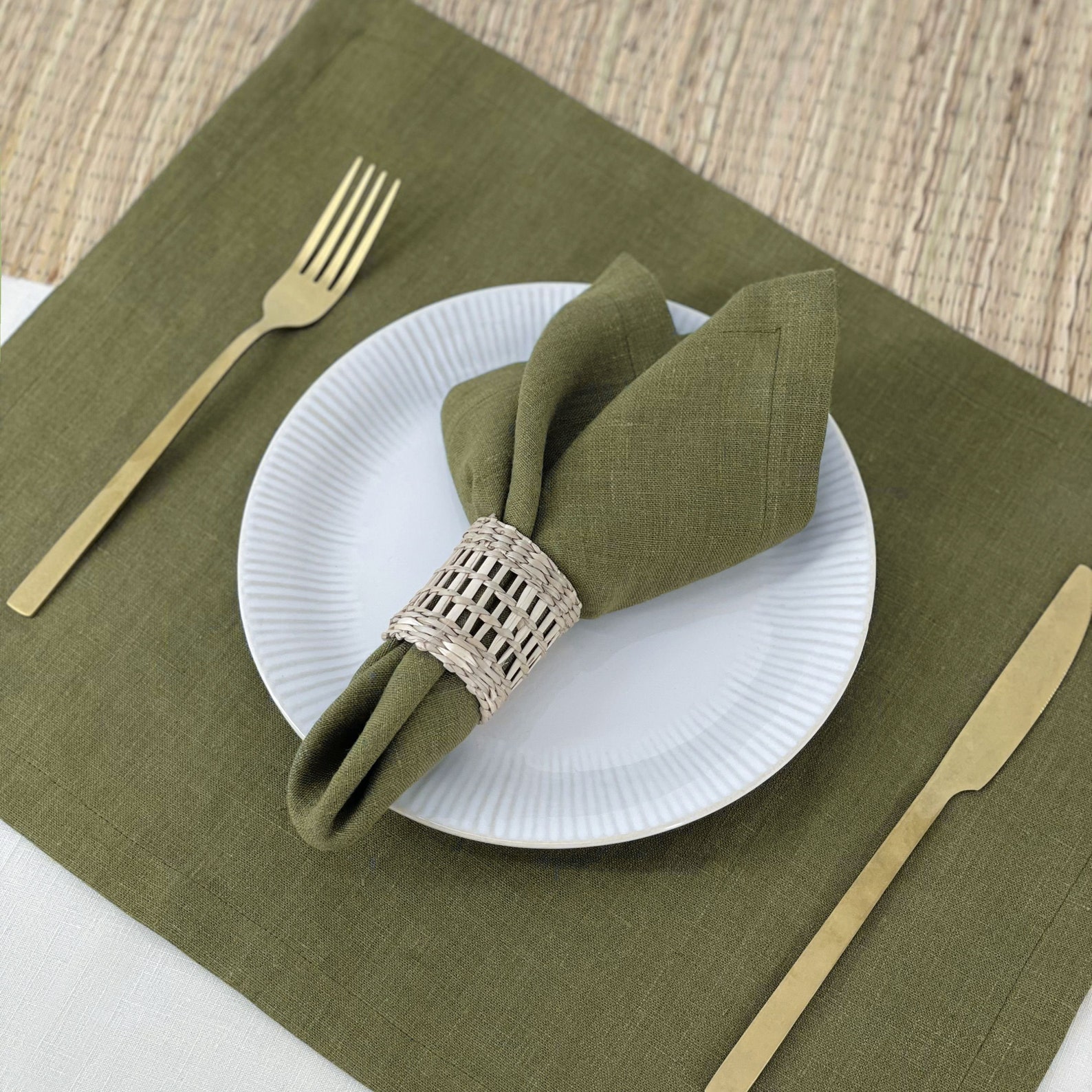 Black Place Mats and Napkins - Homemade Napkins With Matching Placemats ...