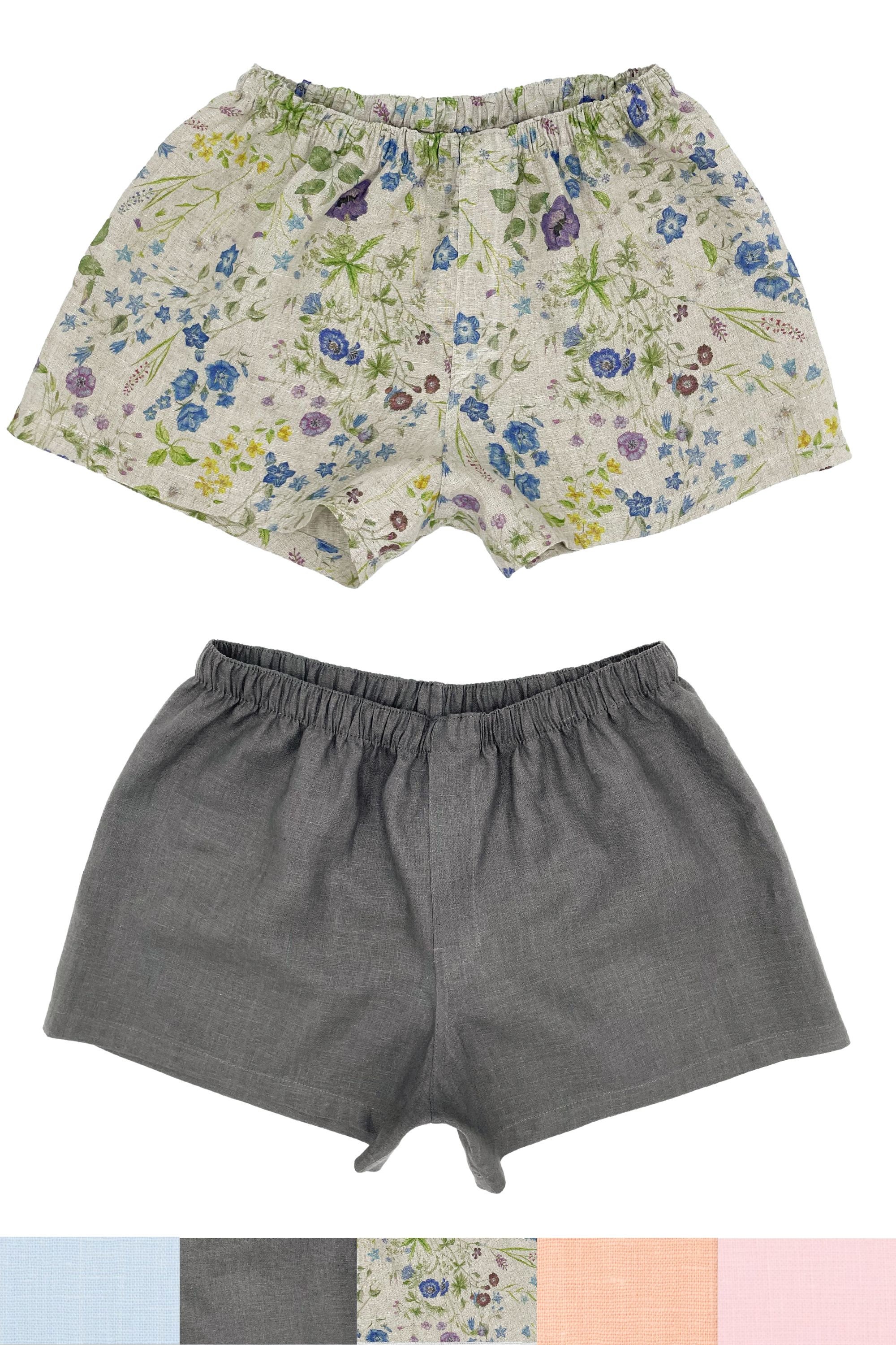 Boyshorts High Waisted Ladies Linen Boxers Organic Briefs Underwear ...