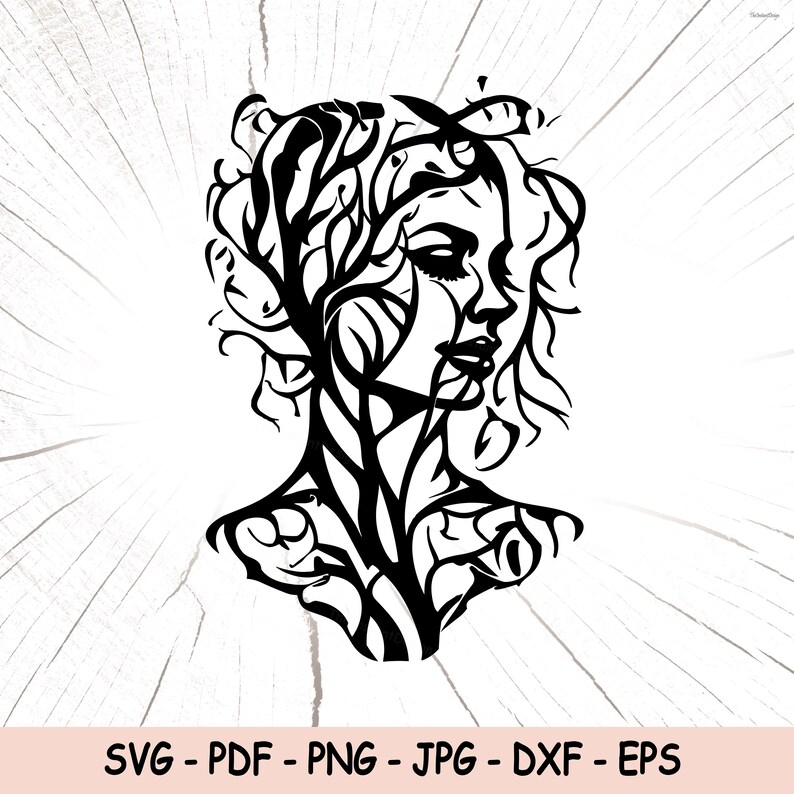 Woman Tree Svg, Women Empowerment Eps, Tree With Roots, Cricut ...