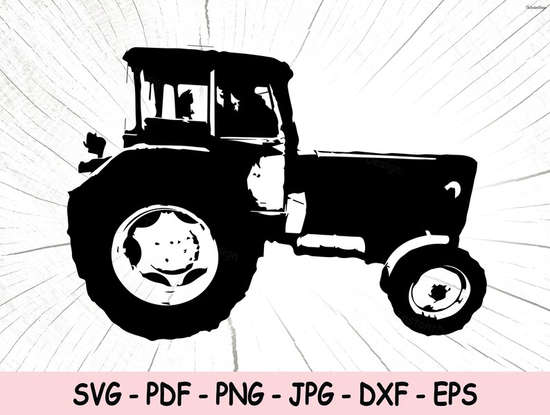 Giant Tractor SVG, Tractor PNG, Tractor Silhouette, Farm Tractor Cricut ...