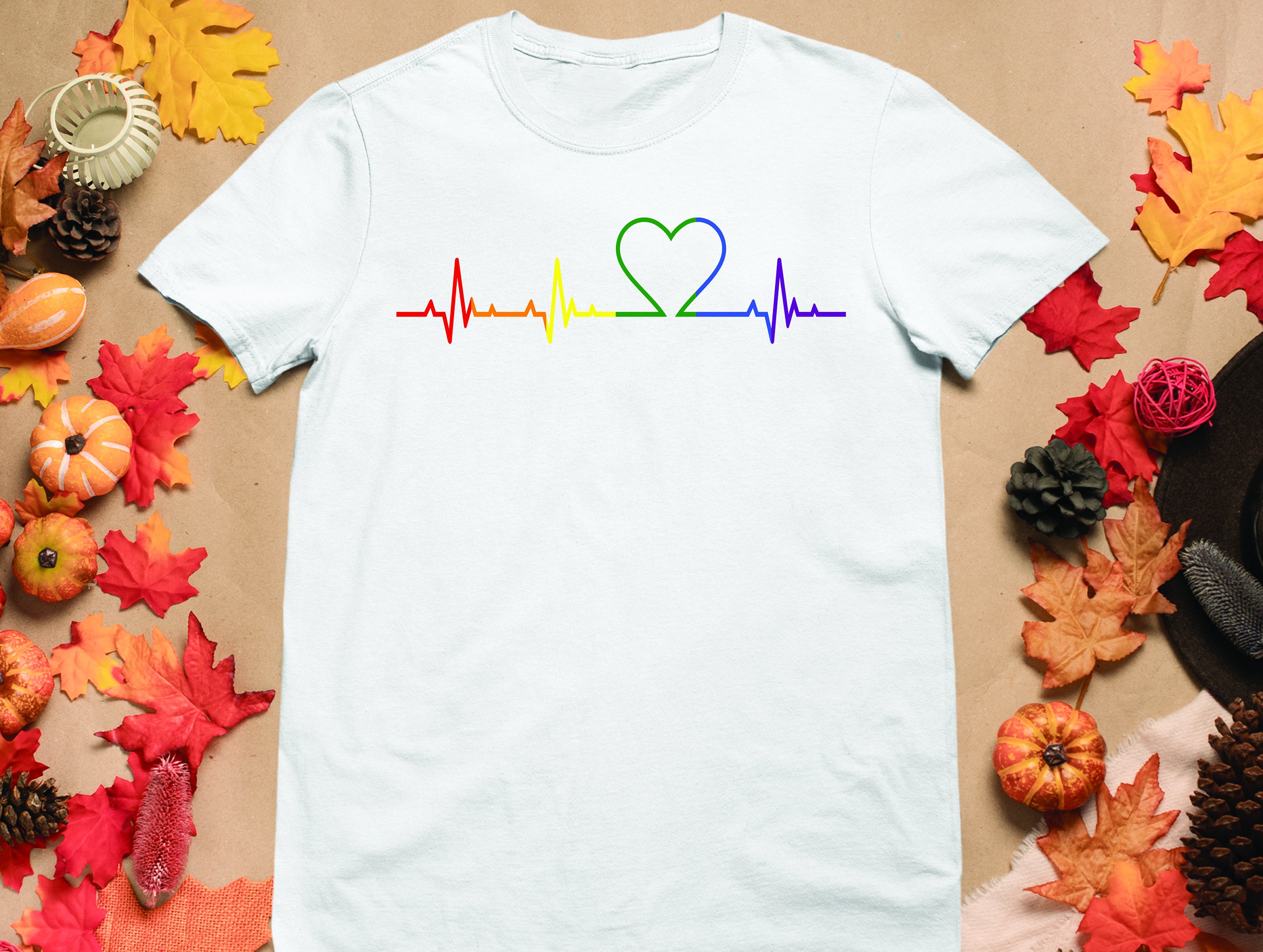 Lgbt Heartbeat SVG, Lgbt Heart Heartbeat PNG, Lgbt Pride EKG Cricut Cut ...