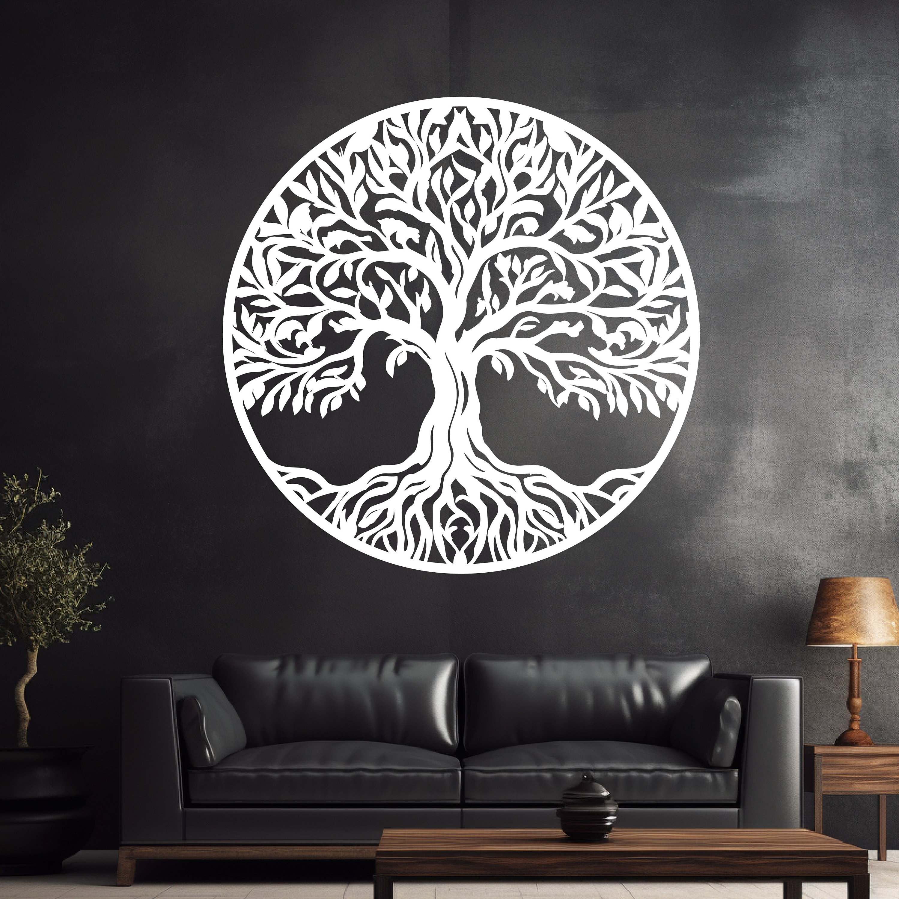 Tree SVG, Tree PNG, Tree Plasma Cut File, Art Tree Decor, Tree Cnc ...