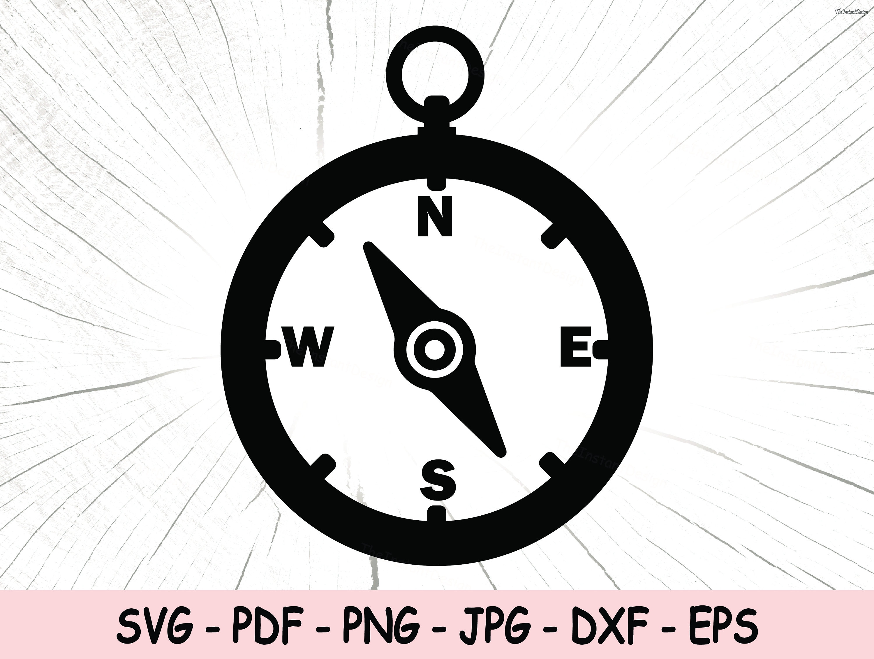 Compass SVG, Compass PNG, Compass Instant Download, Compass Cricut Cut ...