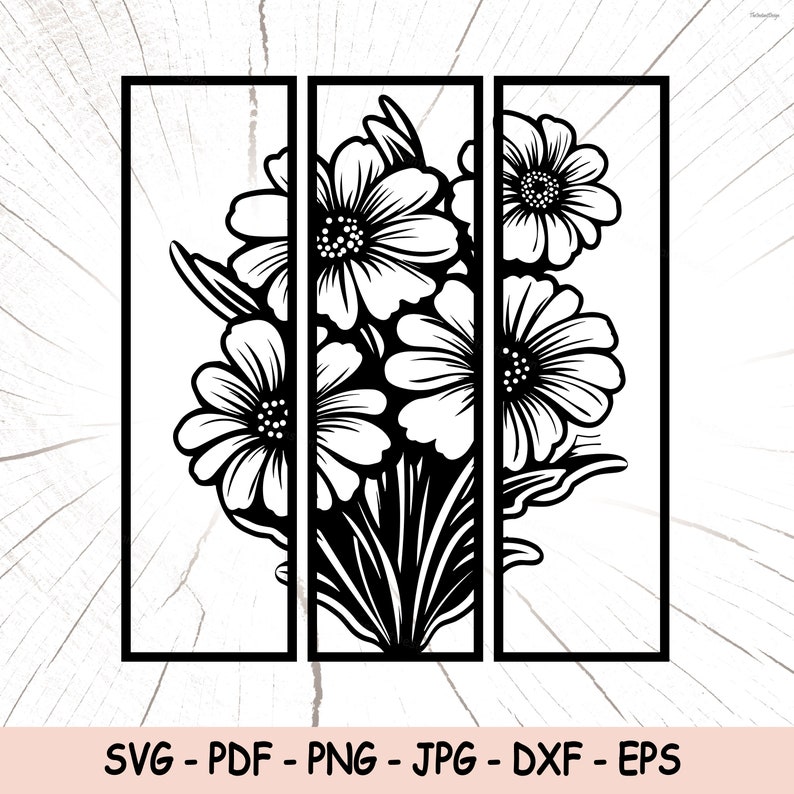 Flowers SVG, Flowers PNG, Flowers Plasma Cut File, Flowers Decor ...