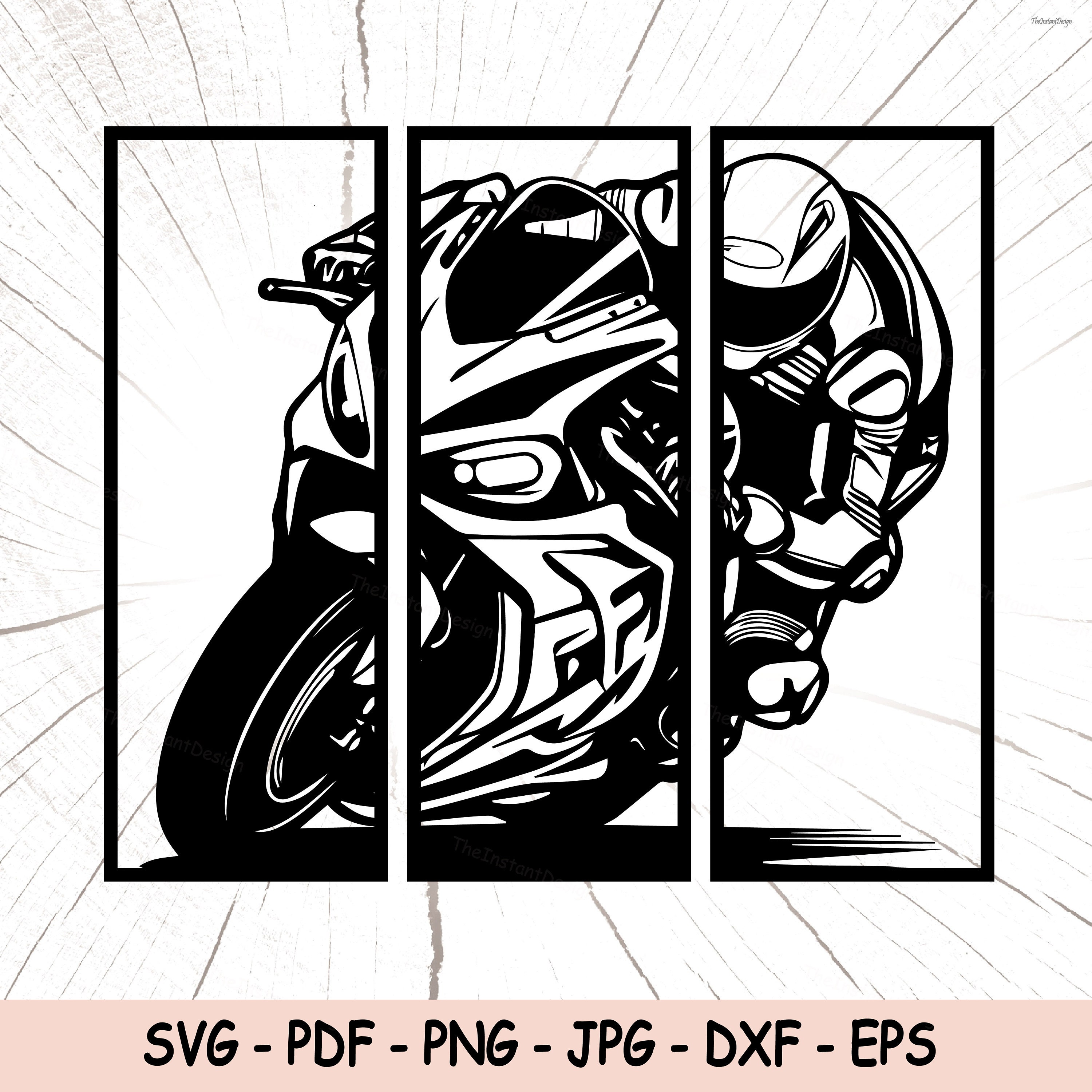 Motorcycle Svg, Motorcycle Png, Motorcycle 3 Set Wall Art, Motorcycle ...