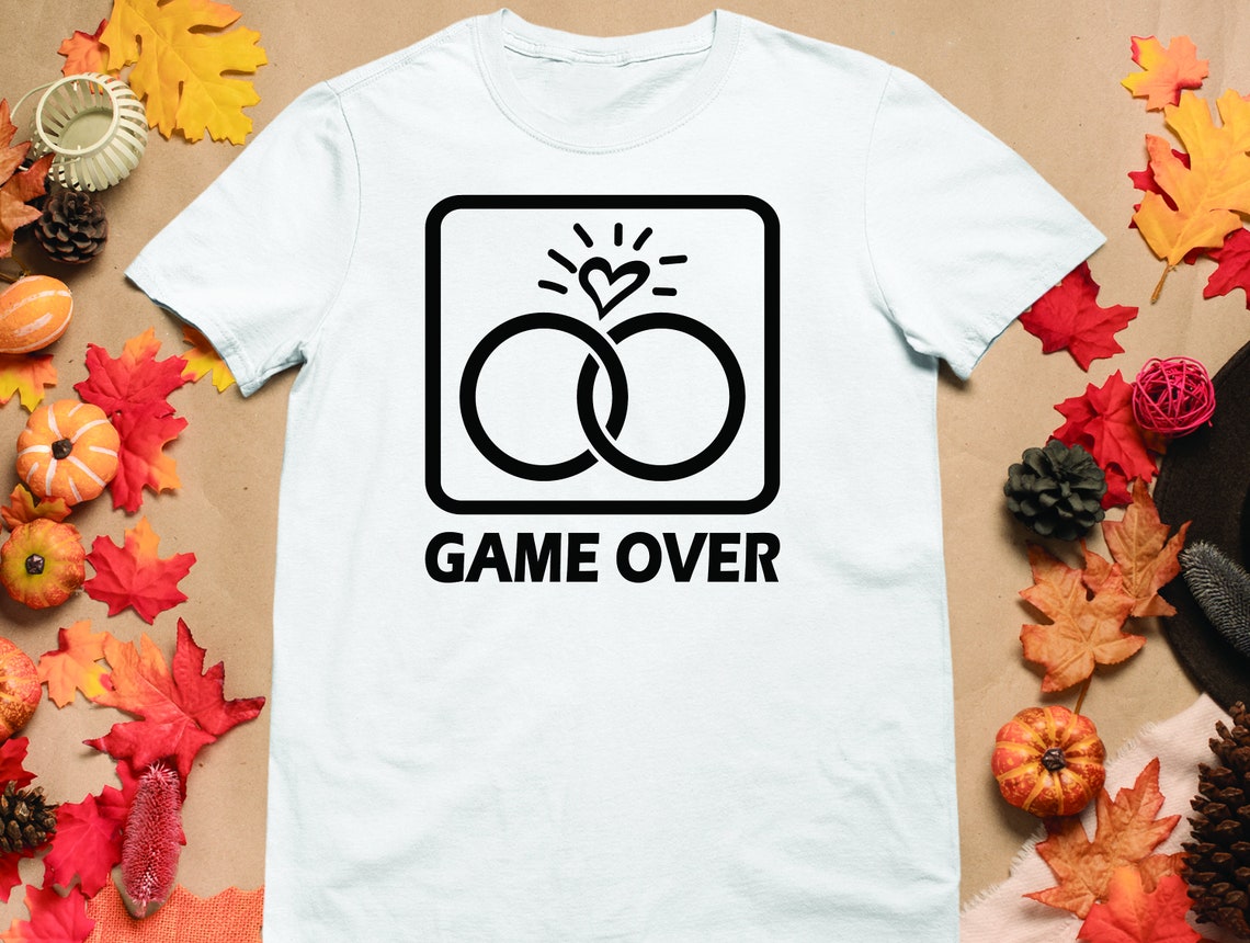 Game Over Wedding SVG, Funny Wedding PNG, Bridal Shower Instant ...