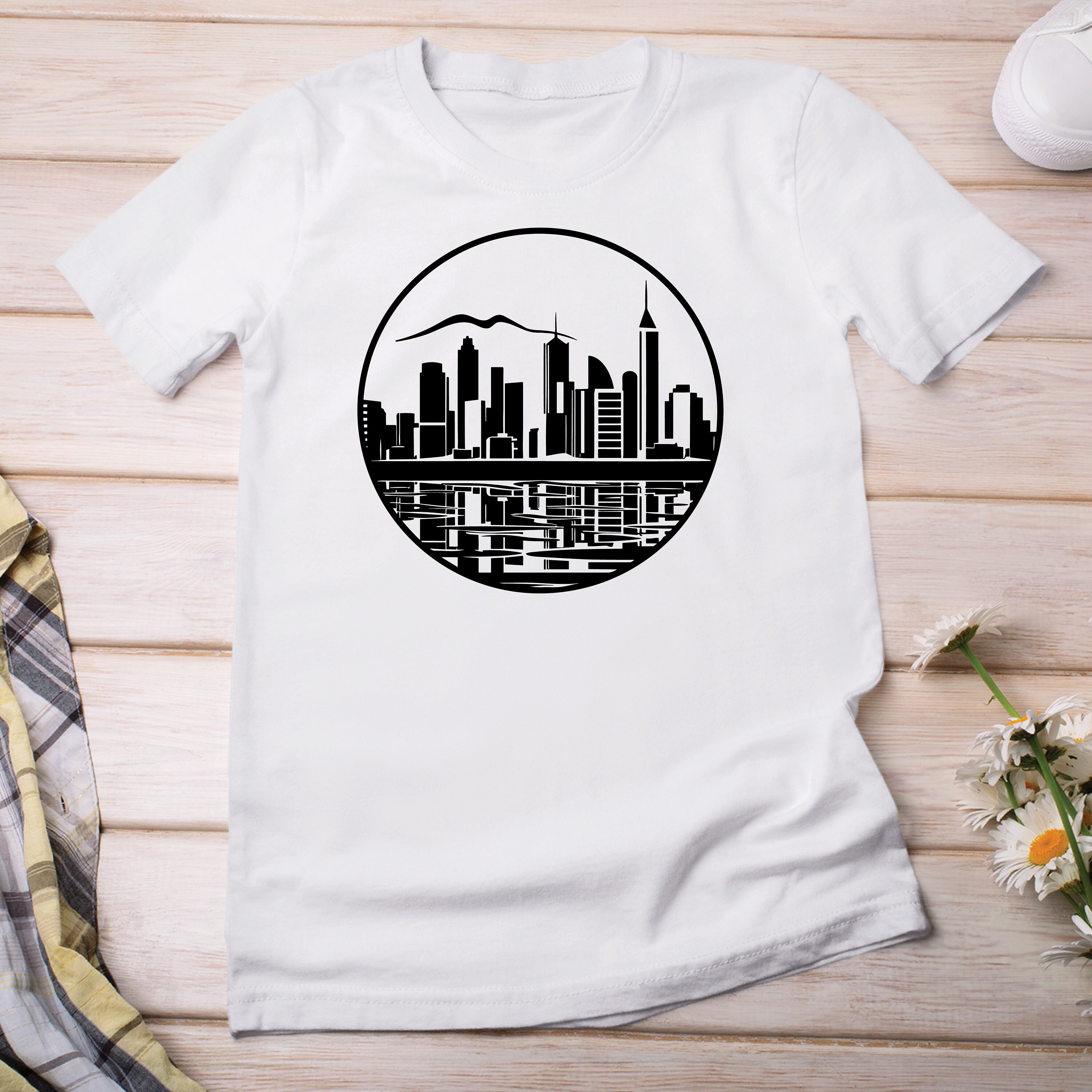 City Skyline Svg, City Svg, City Sticker, Buildings Svg, Buildings Wall ...